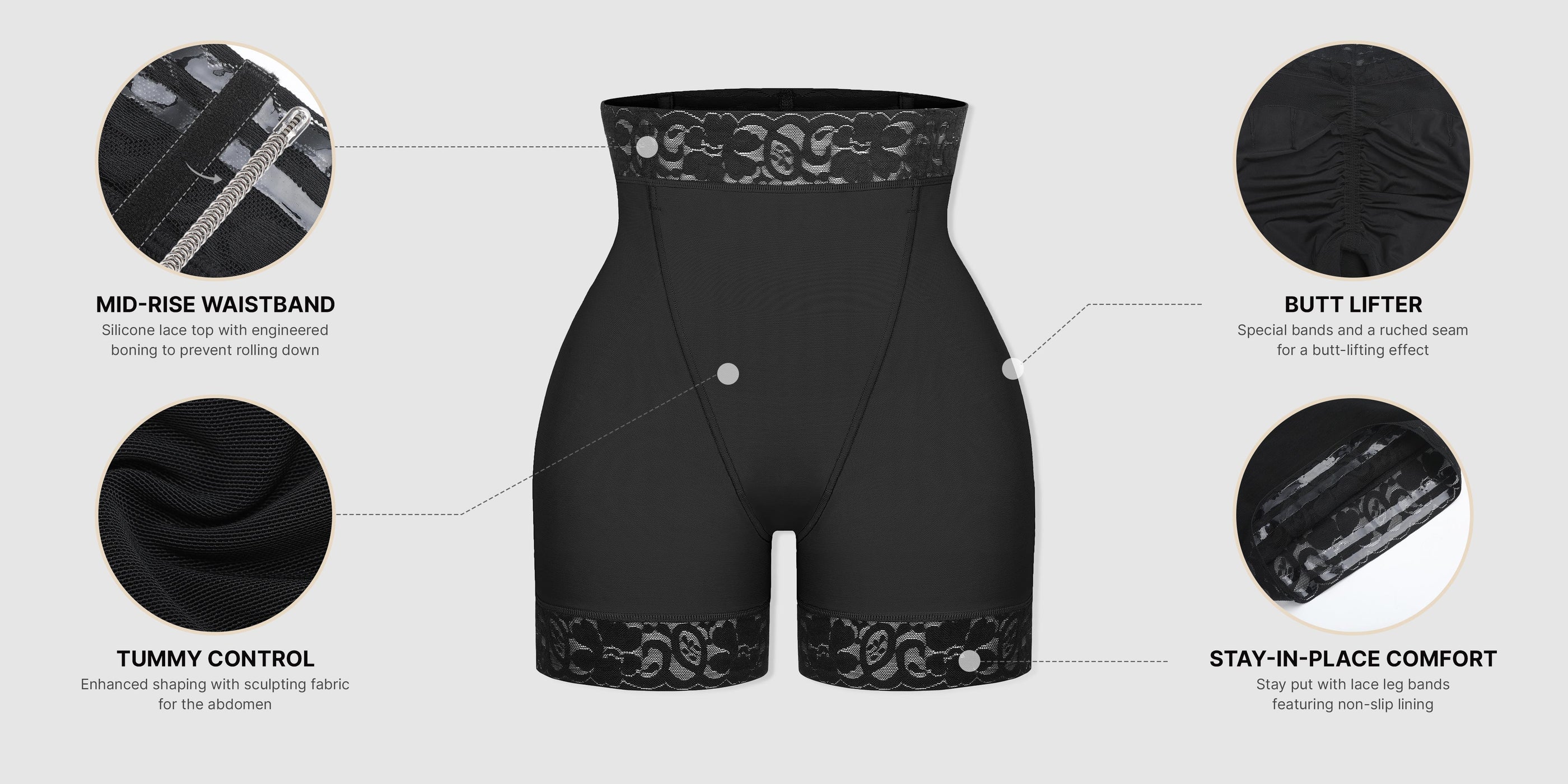 Shop BOOT-YEAH™ AirSlim® Butt-Lifting Lace Short | SHAPELLX